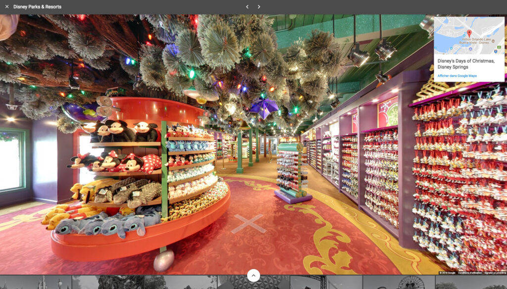 Google Street View : une nouvelle façon de visiter les parcs Disney