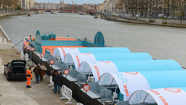 Déchèterie fluviale : le choix de la Métropole de Lyon